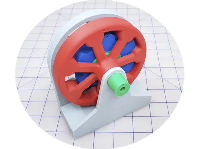 Split-Ring Joined-Cycloids 49:1 drive - Free 3D Print Model - MakerWorld