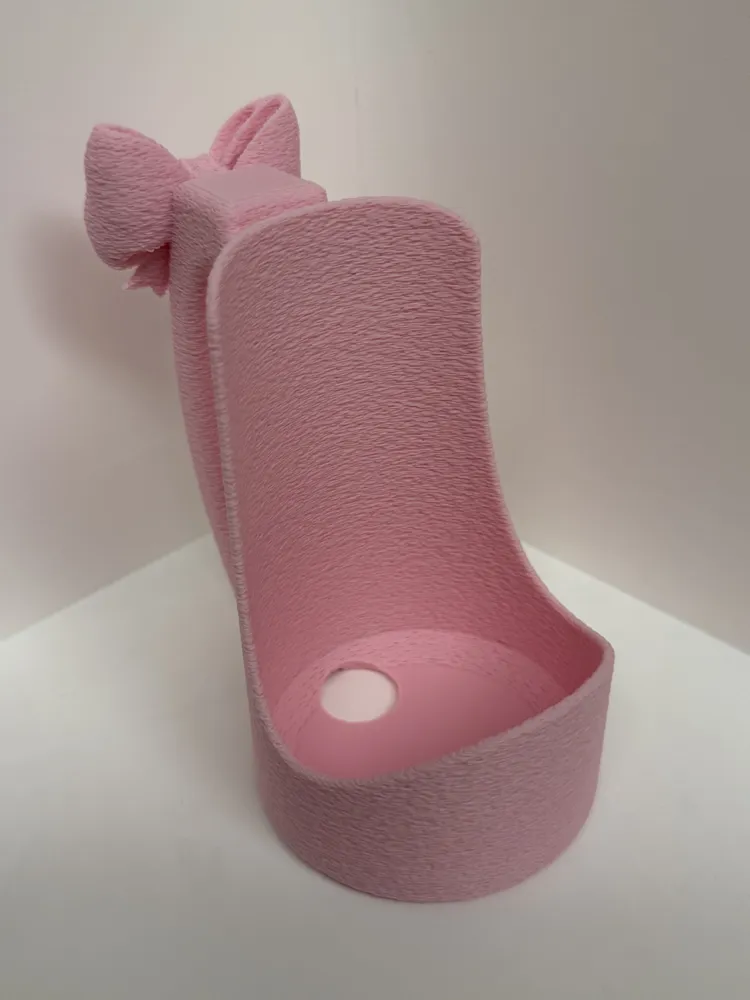 Fuzzy Bow 12oz Can Holder - Free 3D Print Model - MakerWorld
