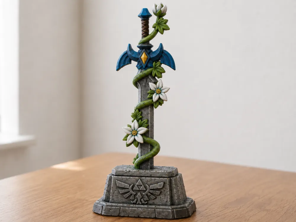 Ancient Master Sword – Silent Princess Shrine - Free 3D Print Model ...