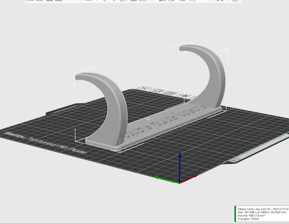 axe rack - Free 3D Print Model - MakerWorld