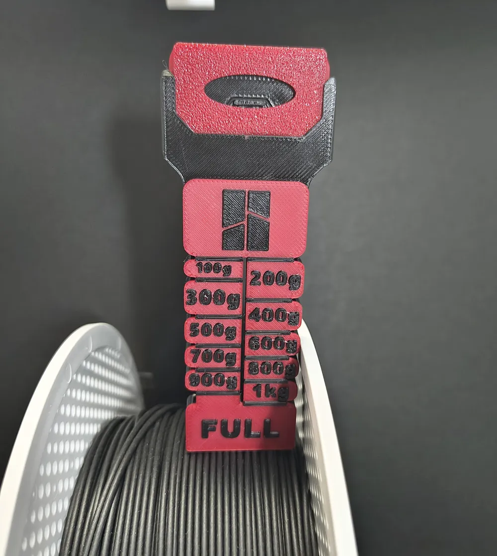 Filament Spool Gauge Scraper with Changeable Blade - Free 3D Print ...