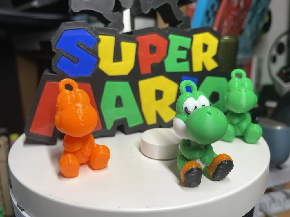 Yoshi 3D Keychain – Quick Print(Multicolor Option) by Losco Makes ...