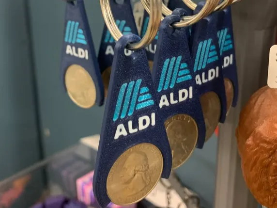 Aldi Cart Quarter Holder Keychain - Free 3D Print Model - MakerWorld
