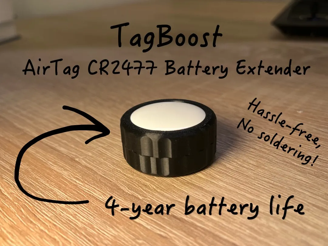 TagBoost - AirTag CR2477/CR2450 Battery Extender by Megamelee ...