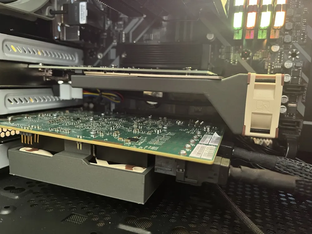 Support de ventilateur 40mm pour Sparkle Intel Arc A310 LP par Denk ...