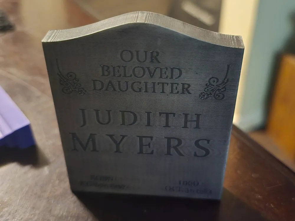 Judith Myers Gravestone by Big_E MakerWorld: Download Free 3D Models