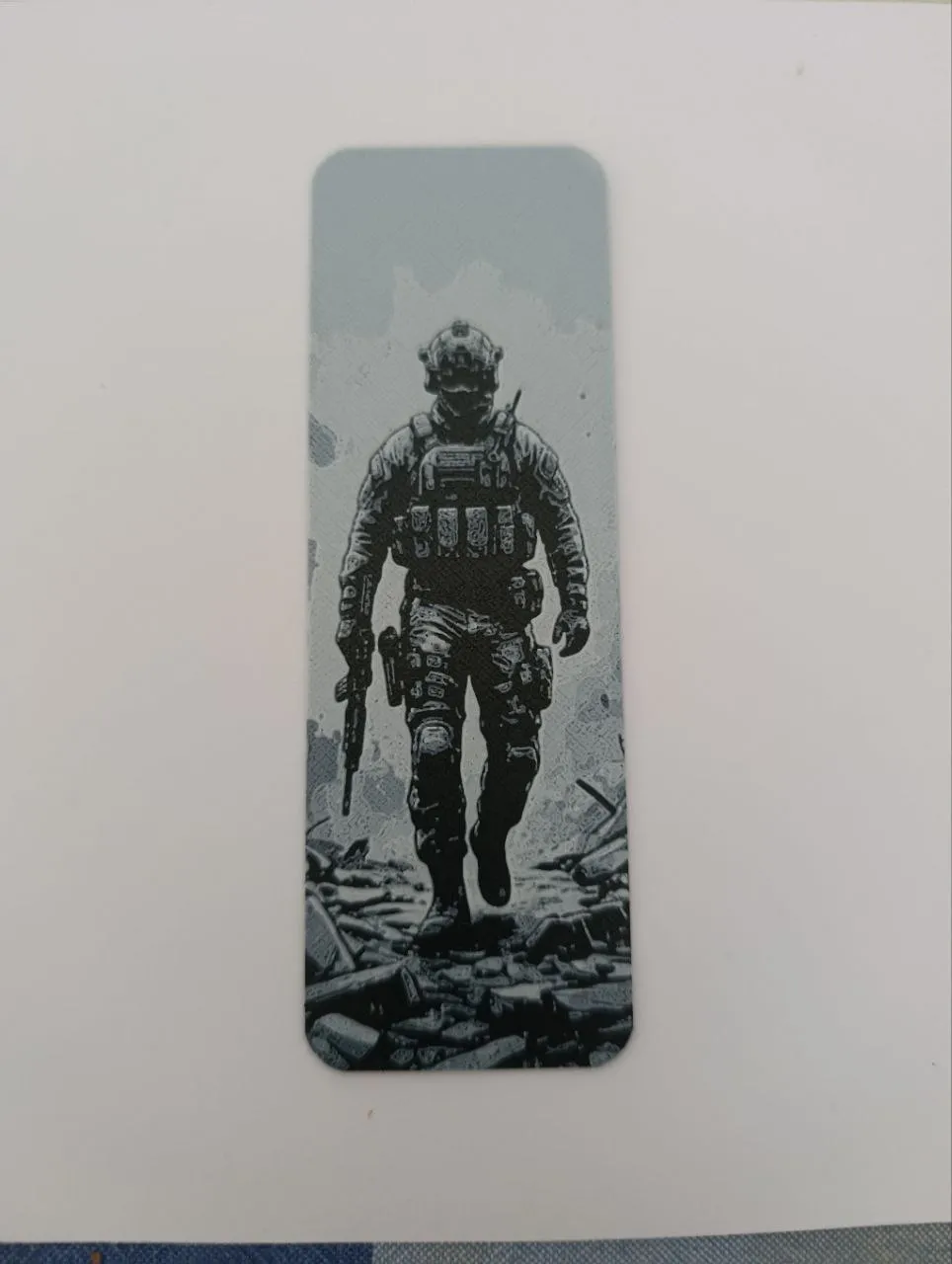 Military Bookmark: Elite Soldier - Free 3D Print Model - MakerWorld