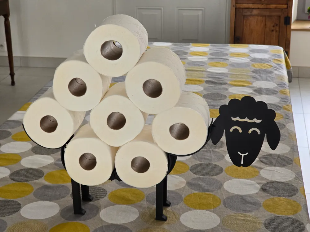 Sheep Toilet Paper Roll Stand - Free 3D Print Model - MakerWorld