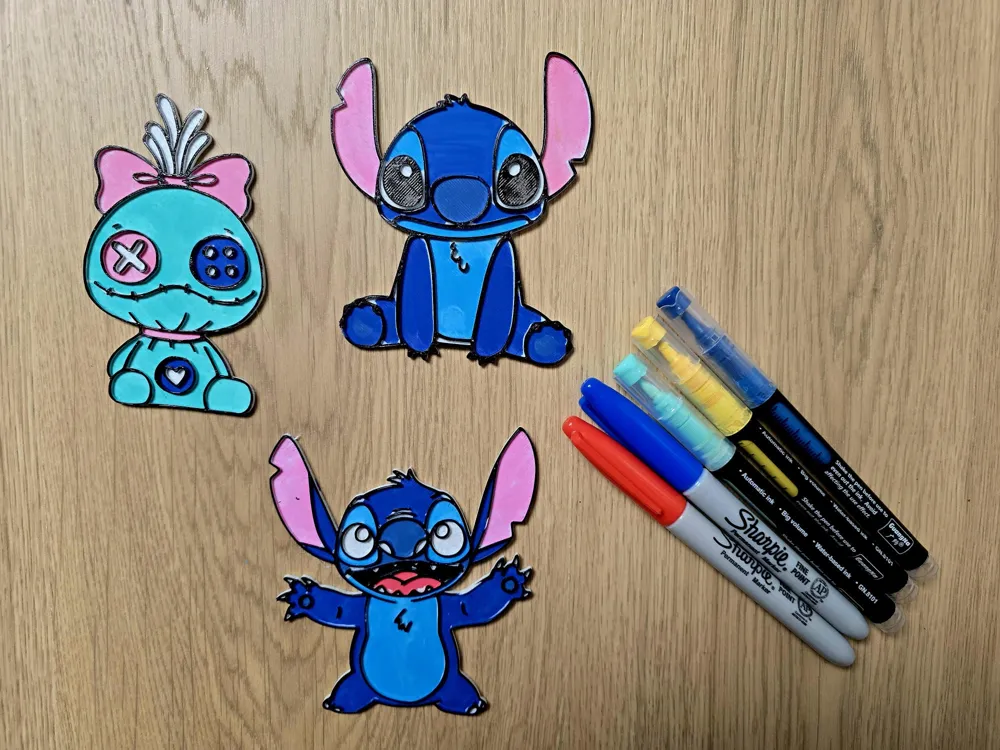 Cute Stitch Pack DIY Coloring Craft Activity Fun by Merilno3D ...