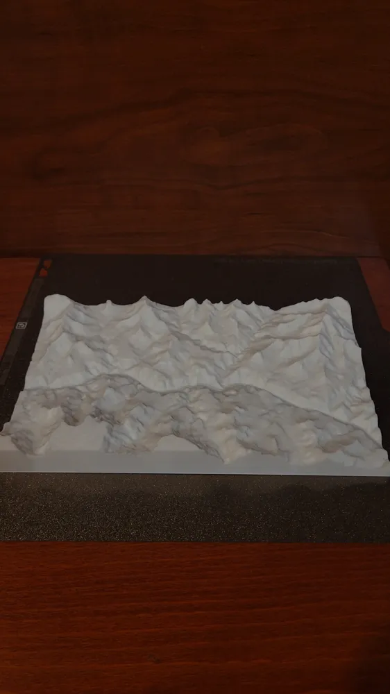 Grand Canyon Topographic Map (1:80,000 Scale) - Free 3D Print Model ...