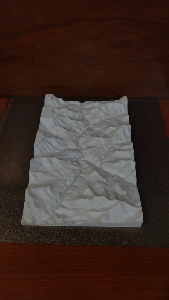 Grand Canyon Topographic Map (1:80,000 Scale) - Free 3D Print Model ...