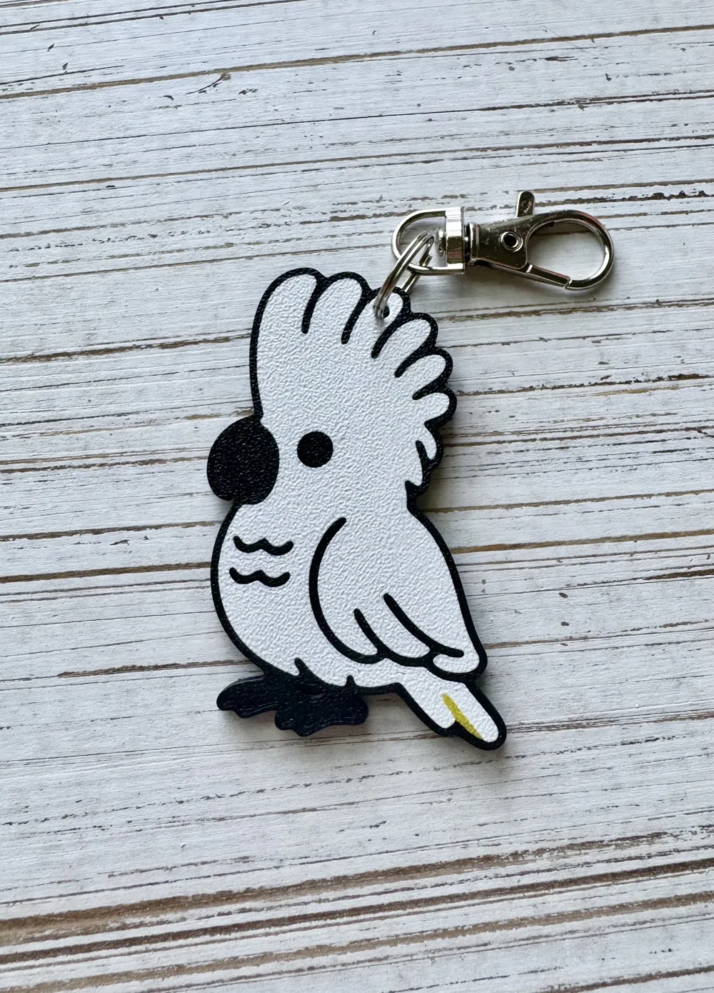 Cockatoo Parrot Keychain by HeatherMacAnanny MakerWorld: Download Free ...