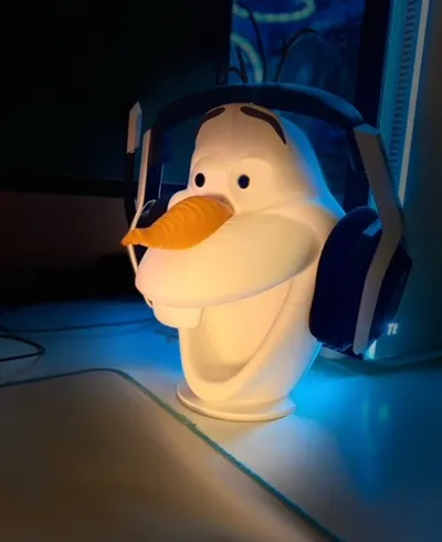 Frozen Olaf Headset Holder by Nightthorn - MakerWorld