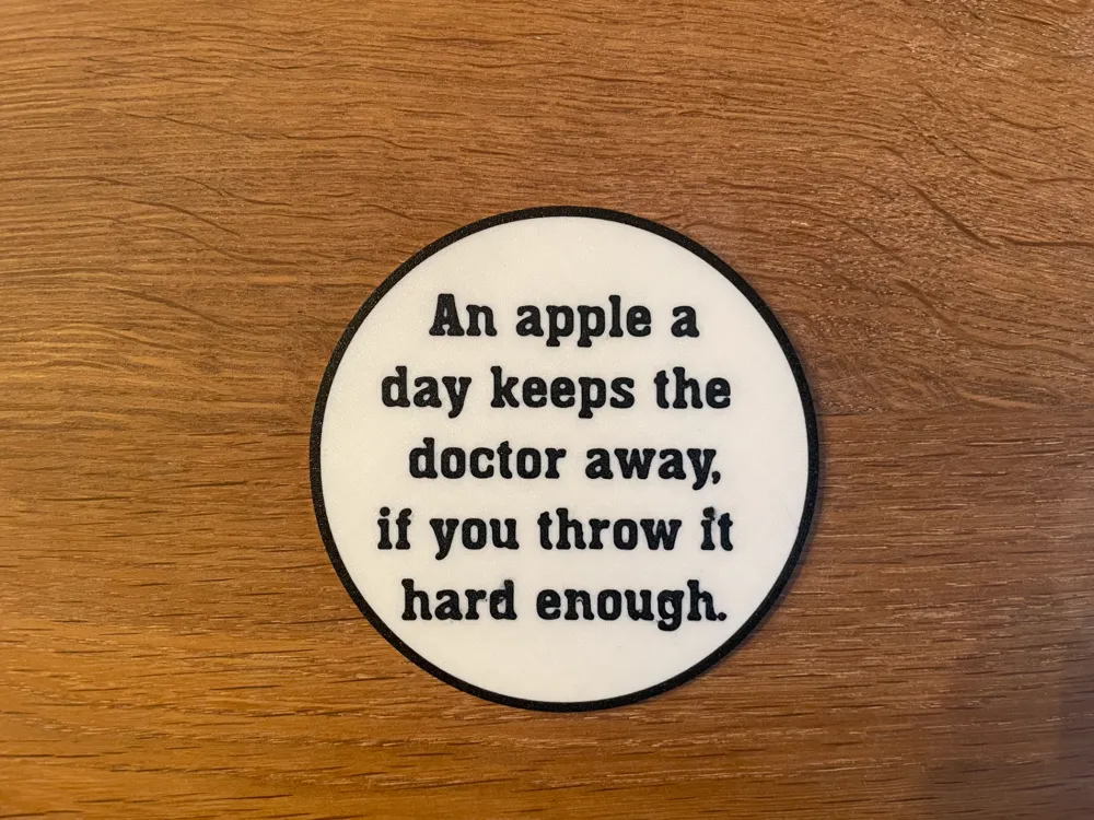 Funny Coaster / Humor / Drink / Coffee / Decor / Joke by 3D Prints This ...