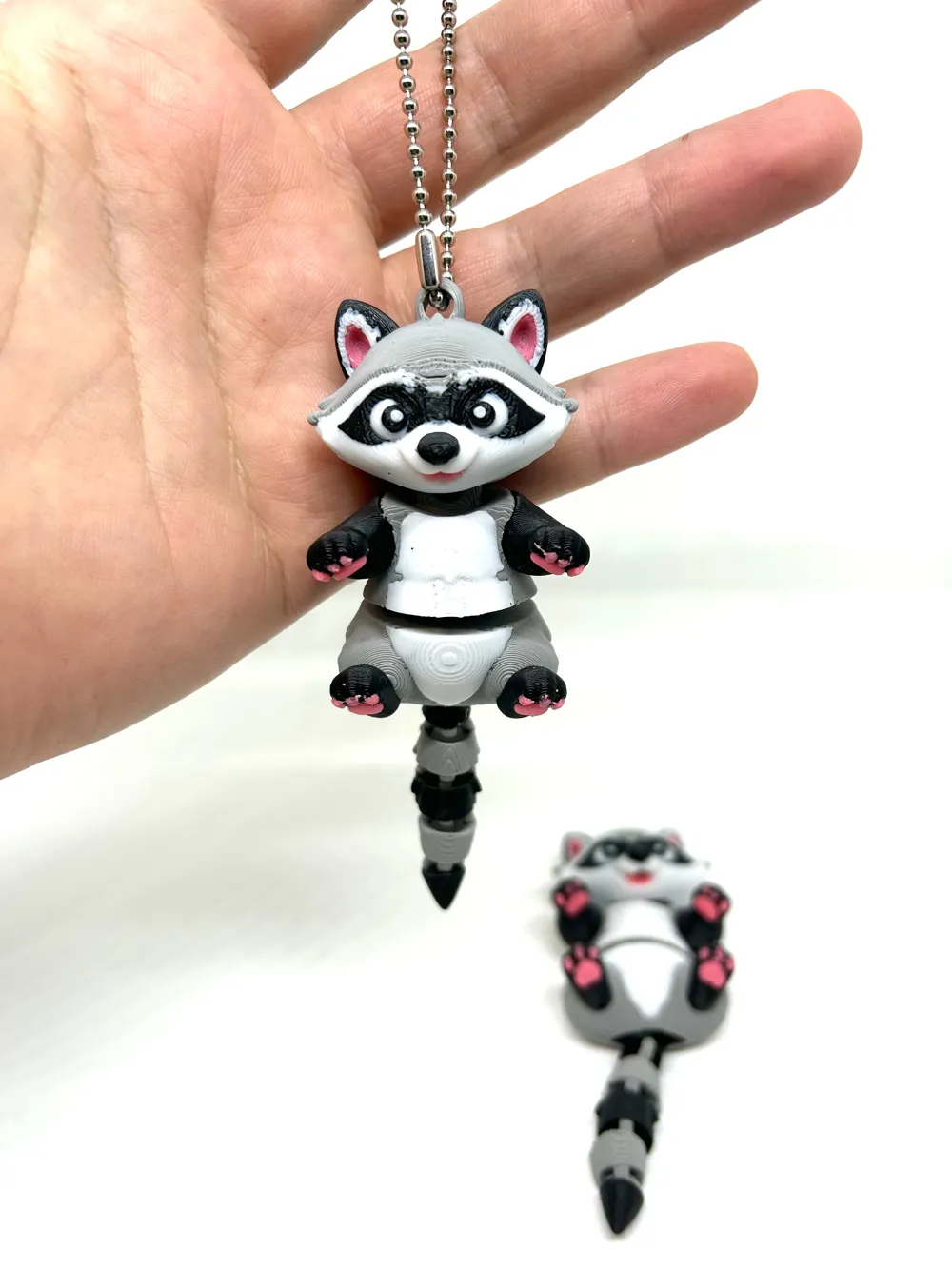 Flexi raccoon - Toy/Keychain - Free 3D Print Model - MakerWorld