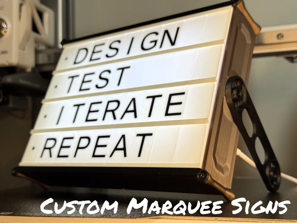 Marquee Display - Customizable & Backlit by ozarkexpeditions MakerWorld ...
