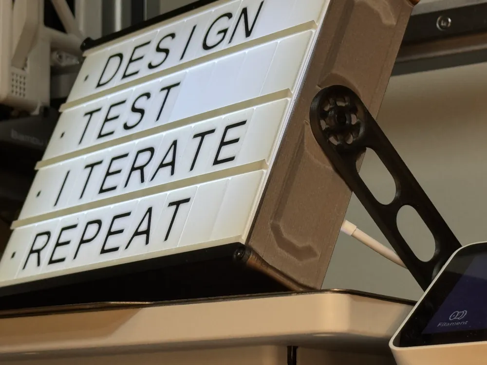 Marquee Display - Customizable & Backlit - Free 3D Print Model - MakerWorld