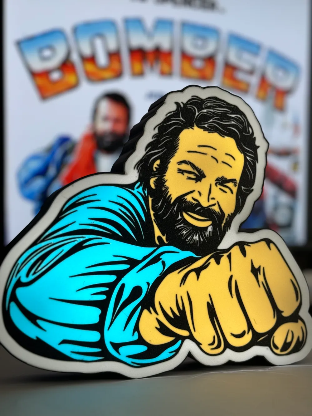 Bud Spencer Lightbox by Keyline Studio - MakerWorld