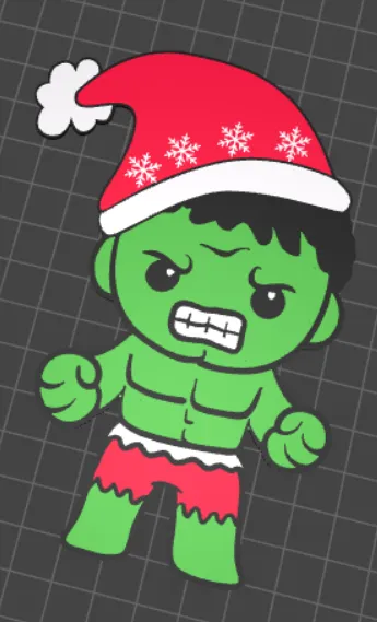 Christmas Hulk by Fexa - MakerWorld
