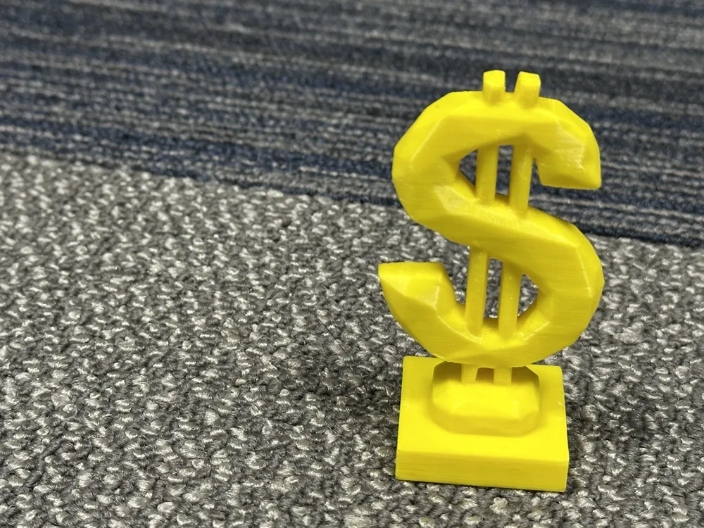 Low Poly Money $ Trophy - Free 3D Print Model - MakerWorld
