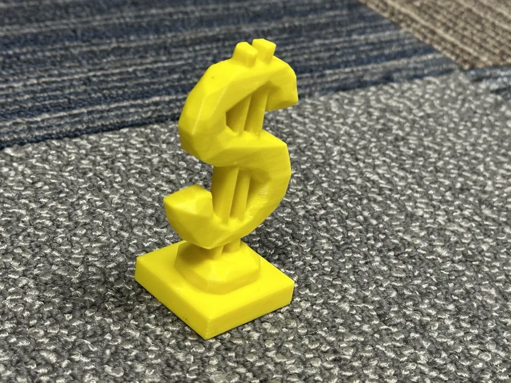 Low Poly Money $ Trophy - Free 3D Print Model - MakerWorld