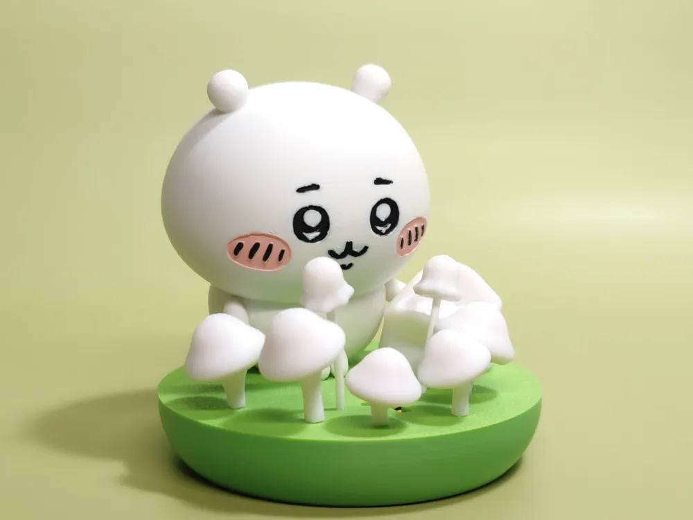 Chiikawa Glowing Mushroom Night Light - Free 3D Print Model - MakerWorld
