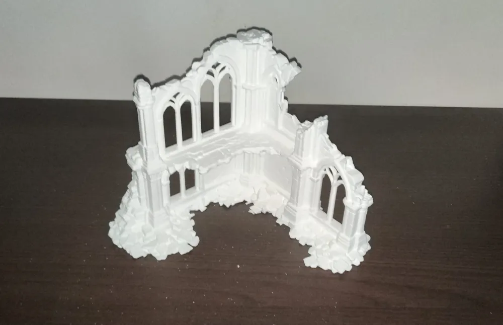 Wargaming Terrain Medium - Gothic Ruins (W40K) - Free 3D Print Model ...