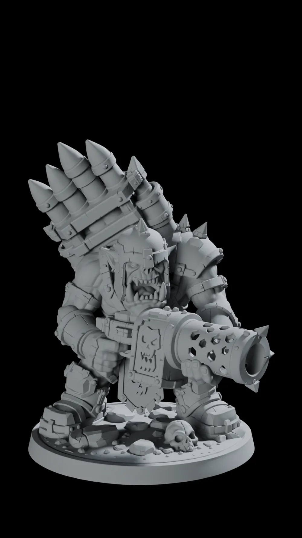 Ork Cannon Boy - Free 3D Print Model - MakerWorld