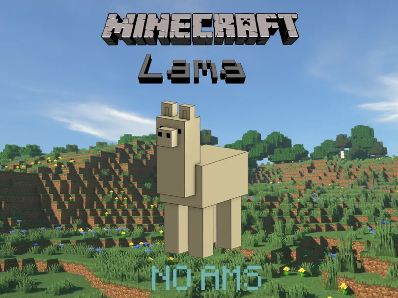 Minecraft Lama - NO AMS by Basti0o0 - MakerWorld