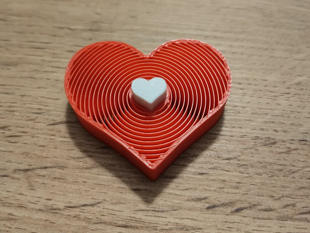 Spring heart - Free 3D Print Model - MakerWorld