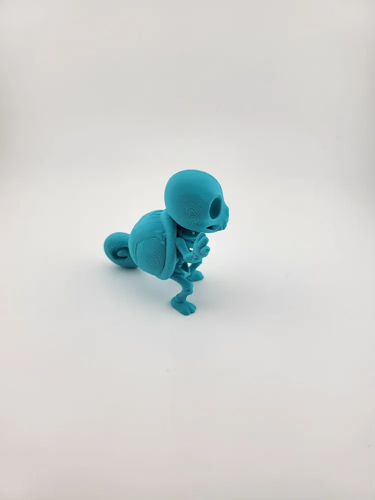 Squirtle Skeleton Figure pokemon cure horror by Mad power MakerWorld ...