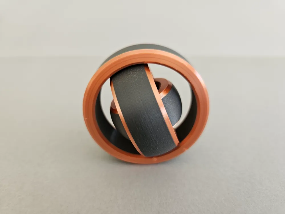 Executive 3 Ring Gyro / Gimbal Fidget Spinner by Jimbobble - MakerWorld