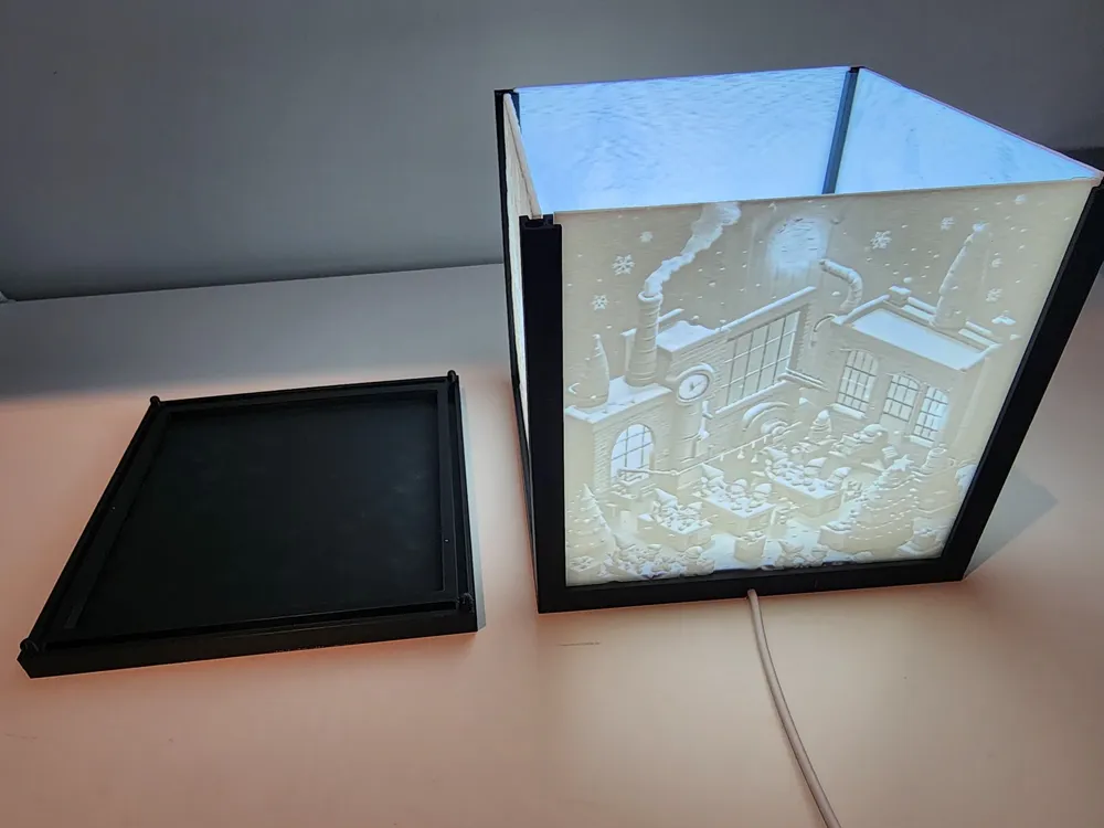 Cube Lamp Lithophane by Maxime Labelle MakerWorld: Download Free 3D Models