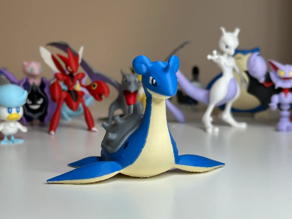 Lapras (Pokemon) 5 Colors 85mm tall - Free 3D Print Model - MakerWorld