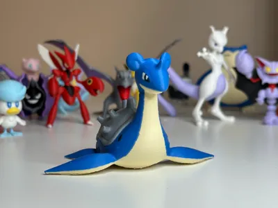 Lapras (Pokemon) 5 Colors 85mm tall by LCFigure MakerWorld: Download ...
