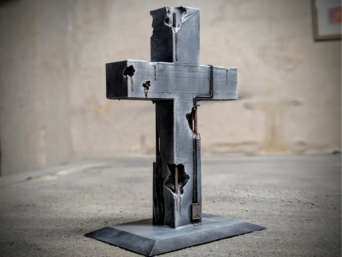 Trench Crusade Broken Cross by Sebdar MakerWorld: Download Free 3D Models