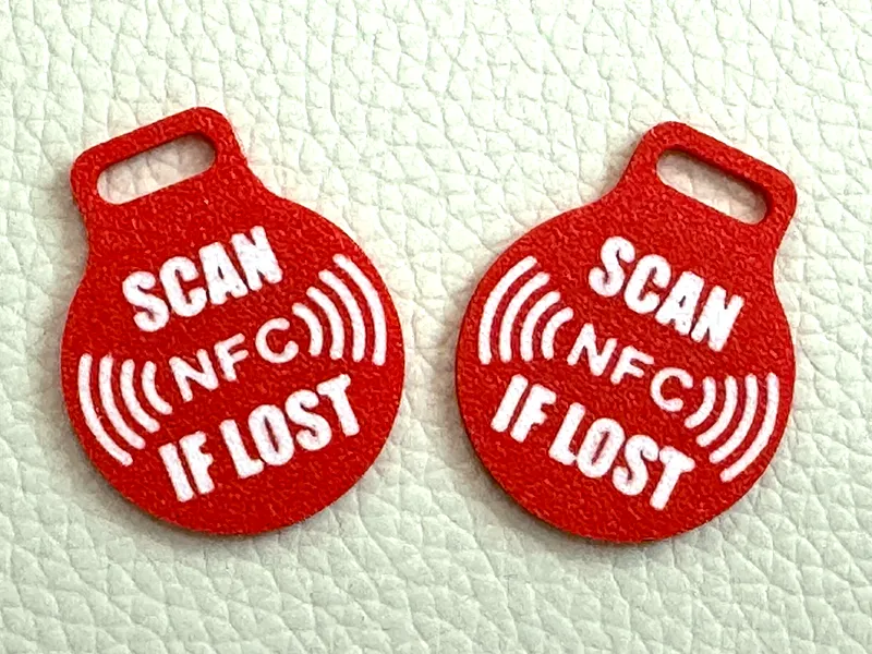 Nfc Luggage Tag Scan Nfc If Lost Free 3d Print Model Makerworld