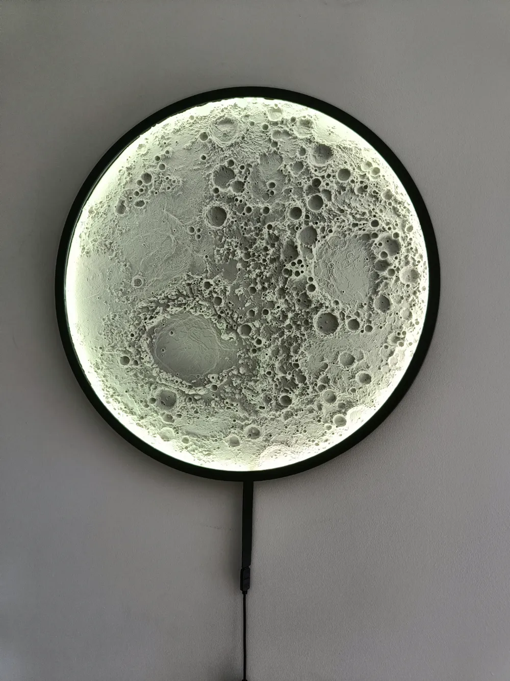 Illuminated big moon wall Remixed by DazedDice - MakerWorld