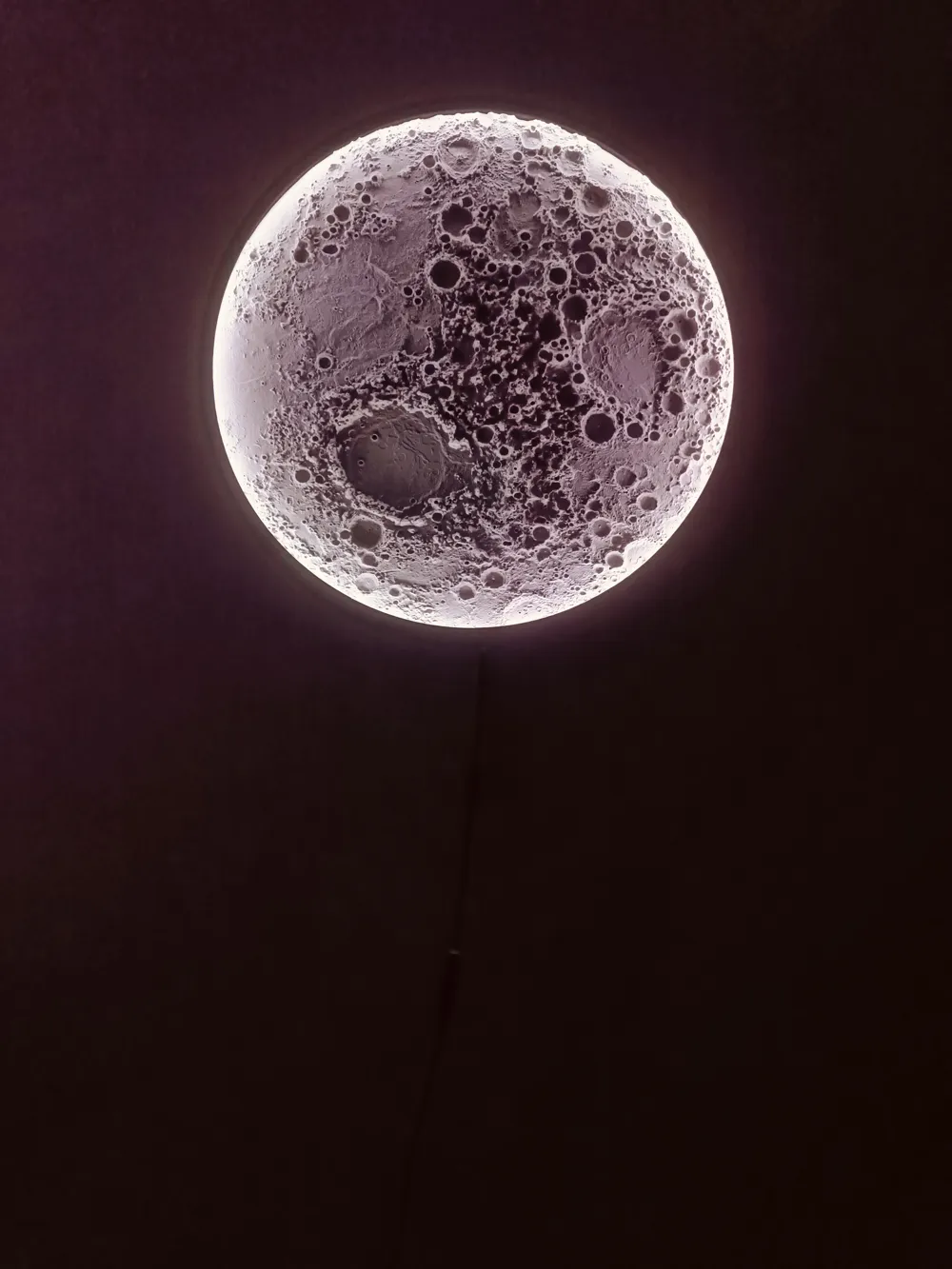 Large Illuminated Lunar Wall Lamp - Free 3D Print Model - MakerWorld