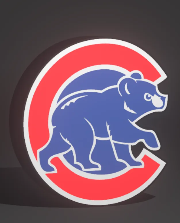 Chicago Cubs Light Box - Free 3D Print Model - MakerWorld