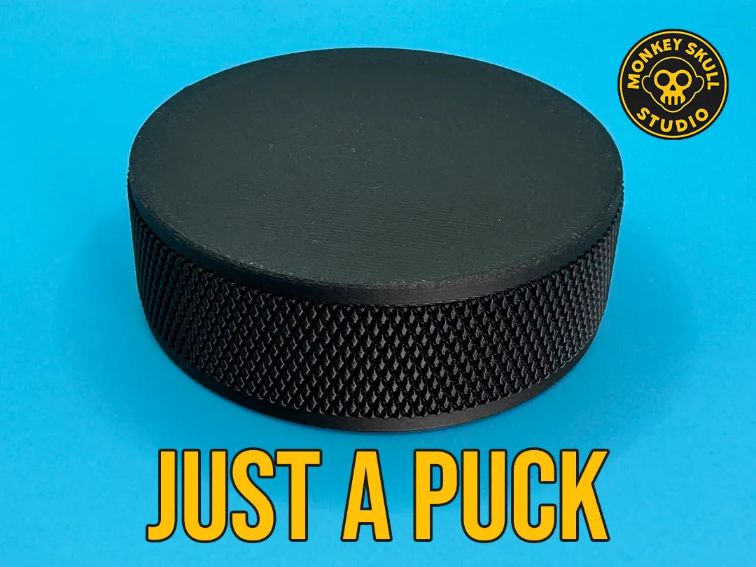 Echte Größe Gerändelter Eishockey-Puck (76mm) – Kostenloses 3D ...