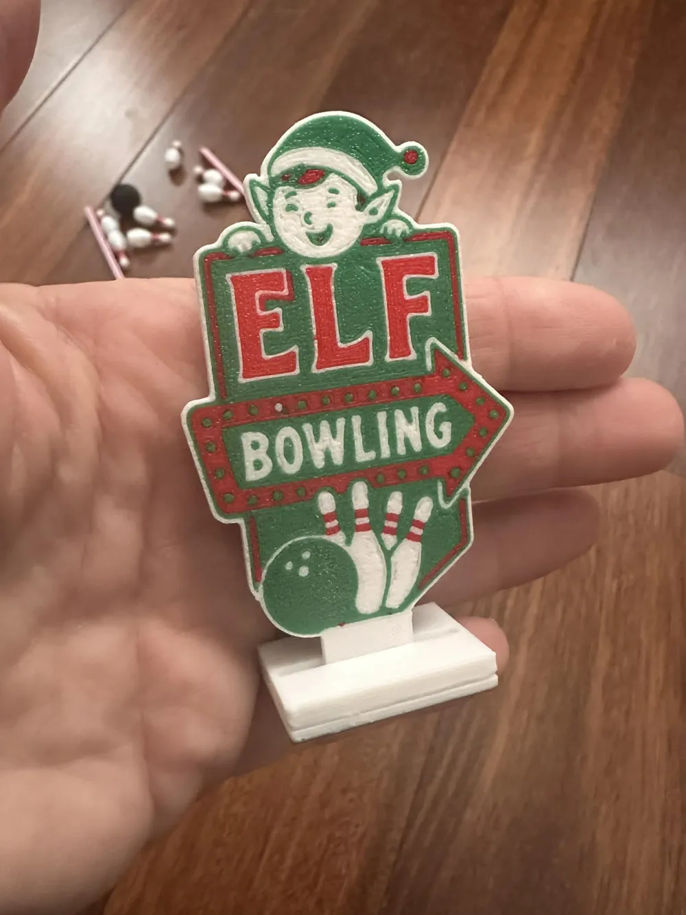 架子上的小精灵保龄球道 来自 Ada & K 3DA MakerWorld：免费下载 3D 模型