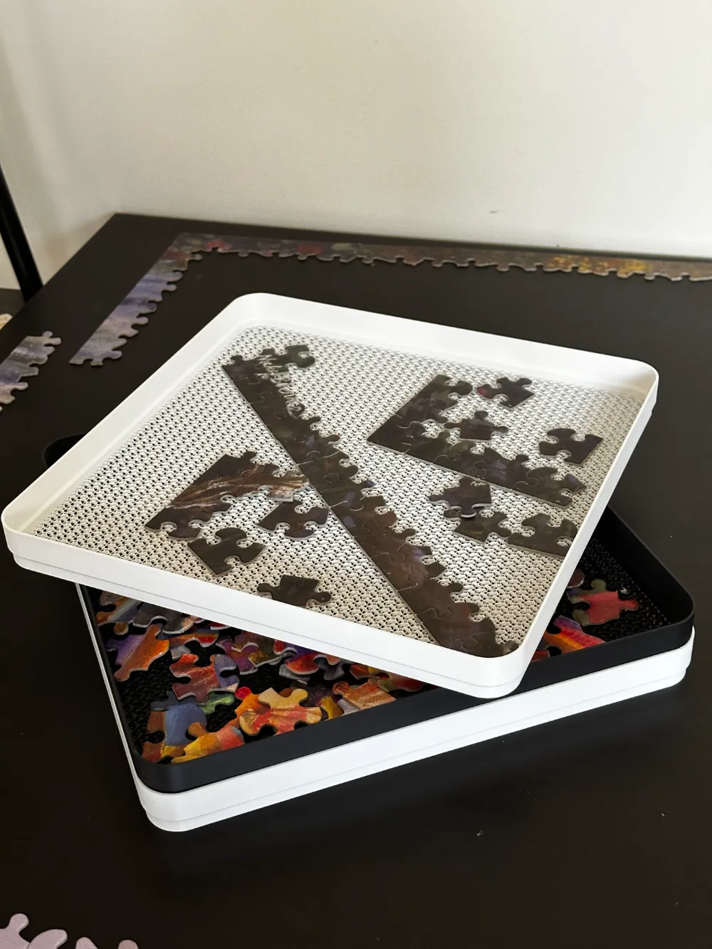 Stackable Puzzle Piece Organizer Tray (thicker) Remixed by Daghis ...