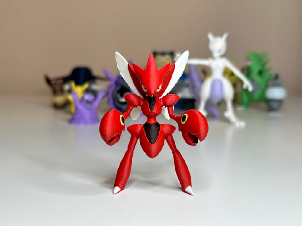 Scizor (Pokemon) 4 color 70mm tall by LC.Figure - MakerWorld