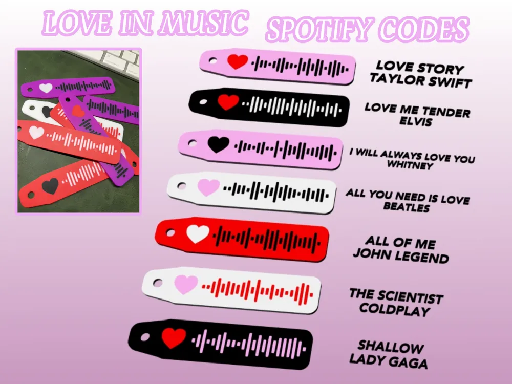 Spotify Codes-A Special Thought for Valentine Day by Fatto3D - MakerWorld