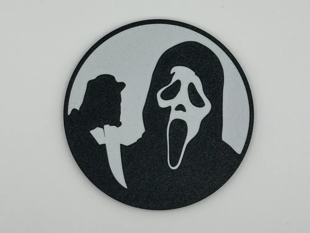 Ghostface (Scream) Coaster by kennyhuh MakerWorld: Download Free 3D Models