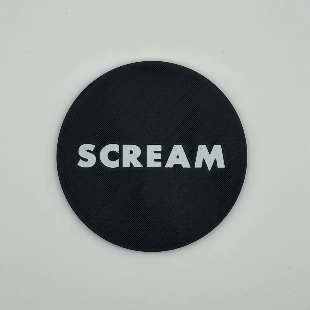 Ghostface (Scream) Coaster - Free 3D Print Model - MakerWorld