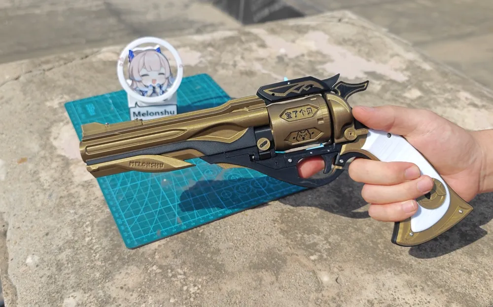 【Melonshu】波提欧左轮皮筋枪Boothill revolver by Melonshu - MakerWorld