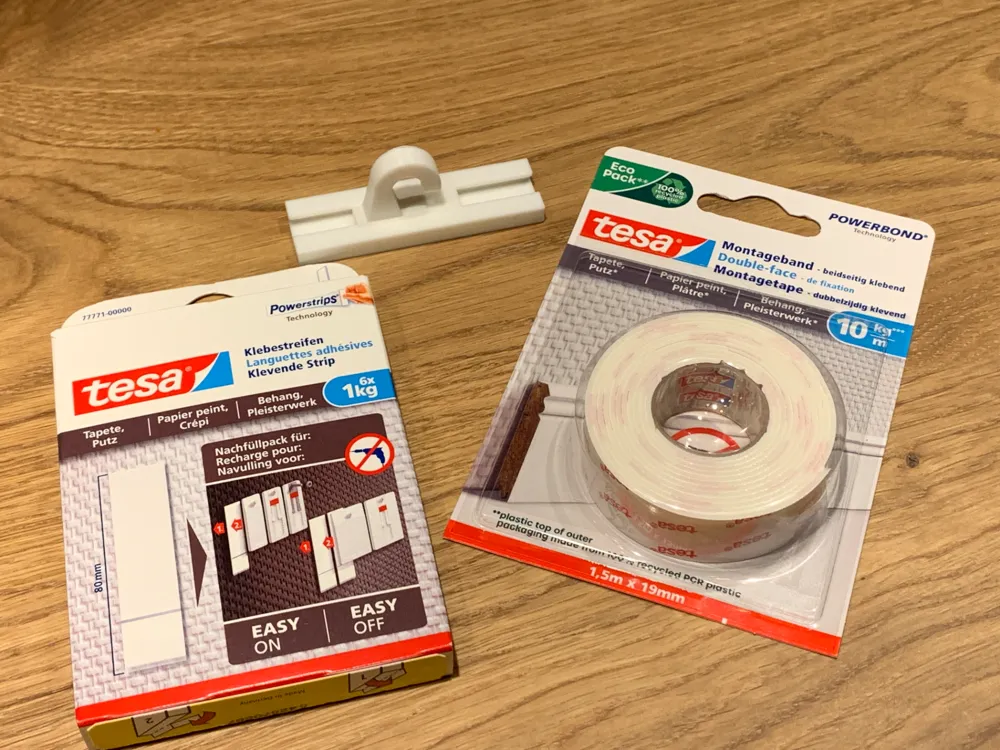 Ceiling hook for double-side mounting tape by Boudewijn Plomp - MakerWorld