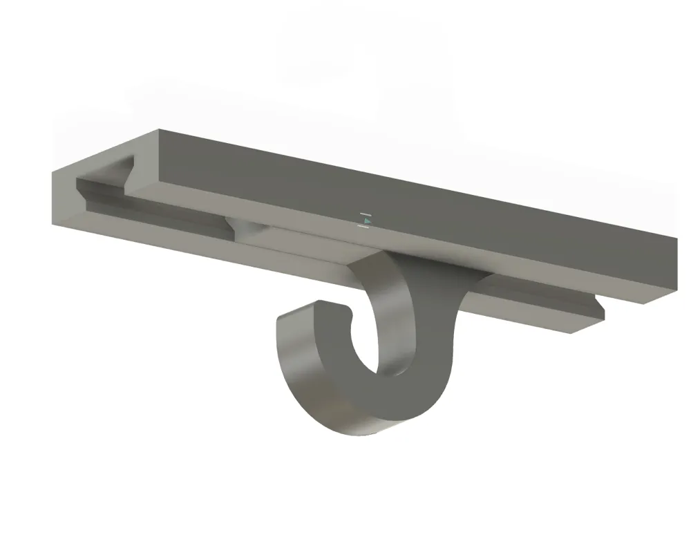Ceiling hook for double-side mounting tape by Boudewijn Plomp - MakerWorld